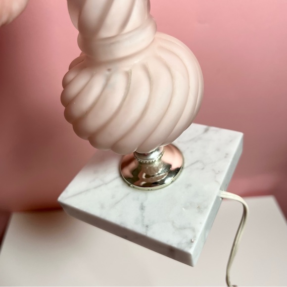 Vintage | Accents | Vintage Pastel Retro Art Deco Pink Twist Marble ...